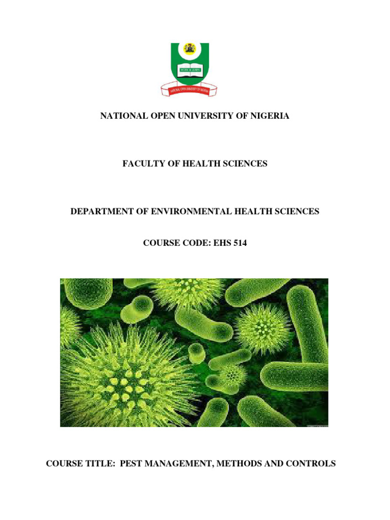 EHS514 | PDF | Pest Control | Pest (Organism)
