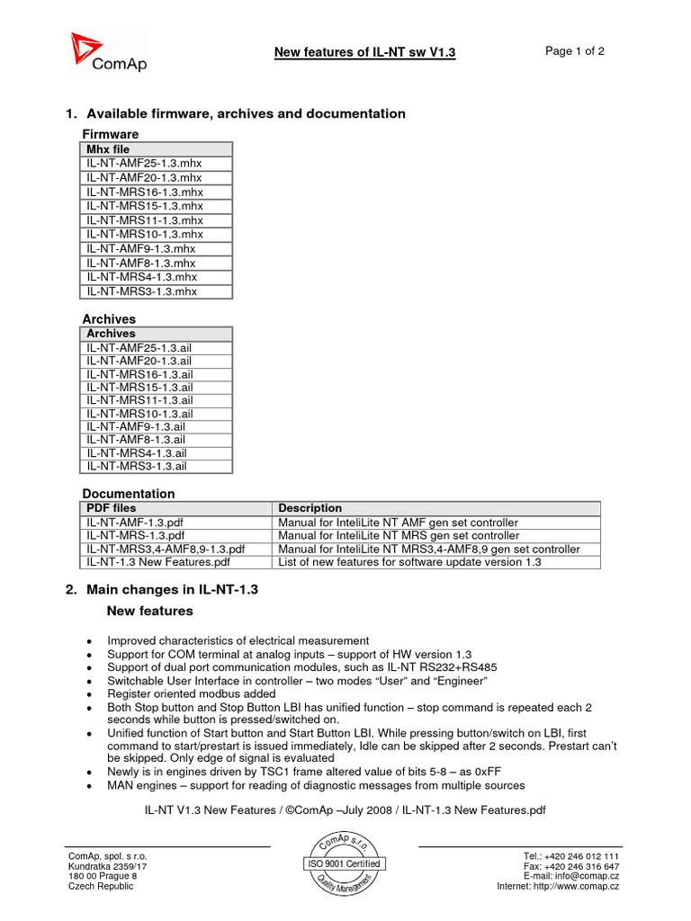 IL-NT-1.3_New_Features | PDF | Computing | Information Technology IL-NT-1.3_New_Features | PDF | Computing | Information Technology