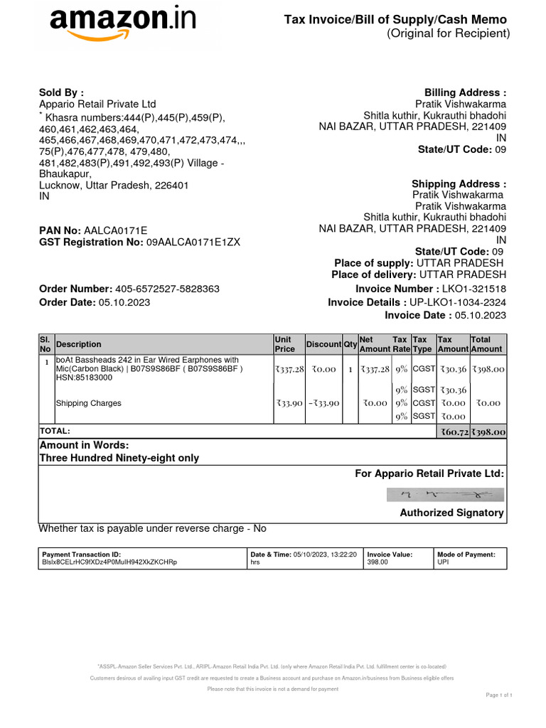 Invoice | PDF | Invoice | Taxes