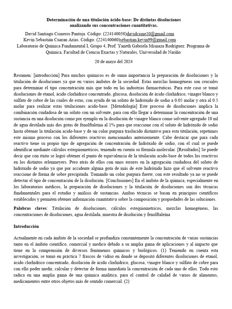 Determinación de una titulación ácido-base | Descargar gratis PDF ...