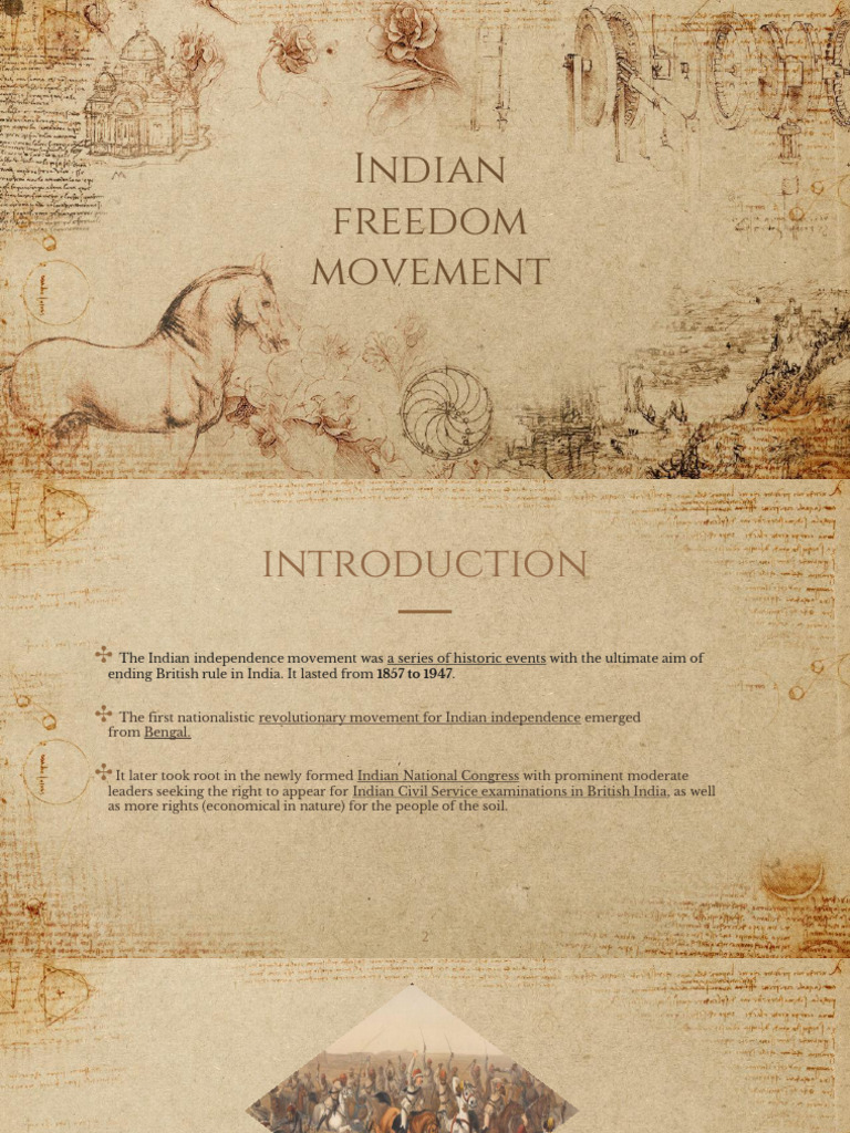 Overview of the Indian Freedom Movement | PDF | Indian Rebellion Of ...