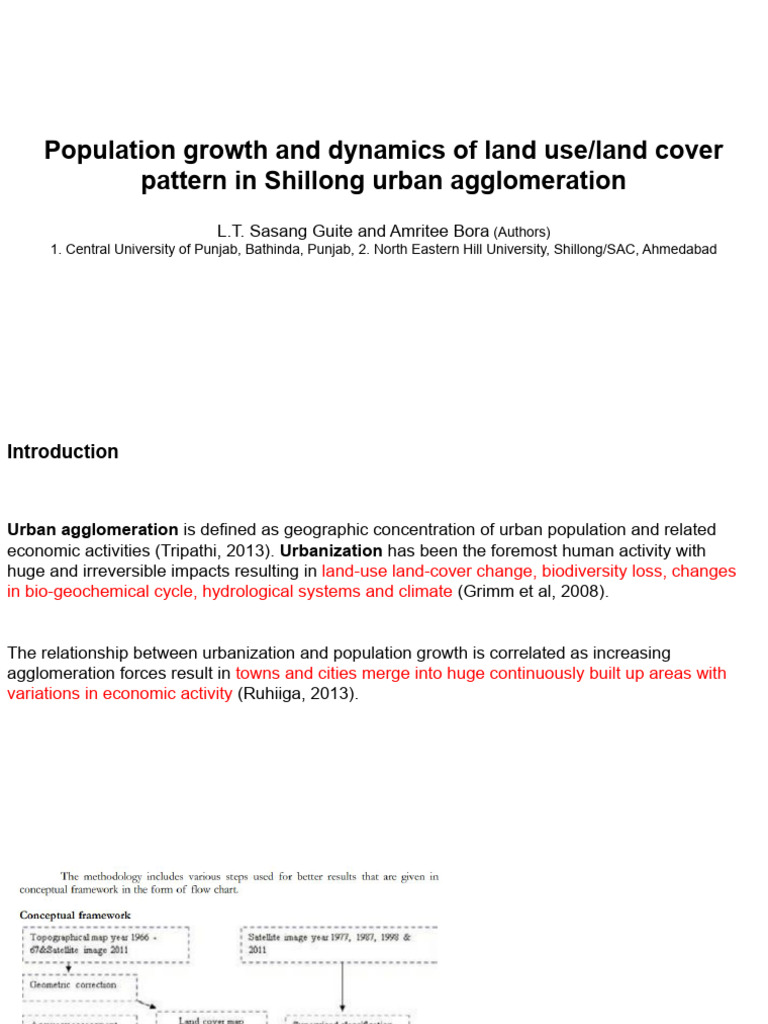Population growth and dynamics of land use_land cover pattern in Shillong | Download Free PDF ...