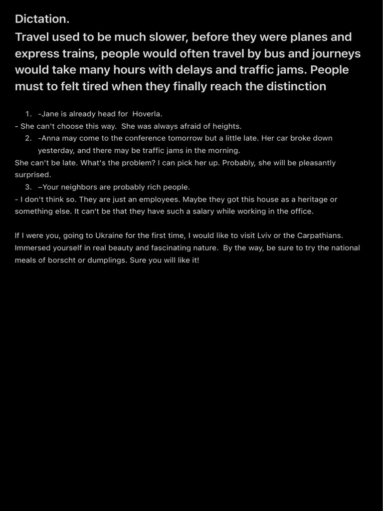 Dictation | PDF