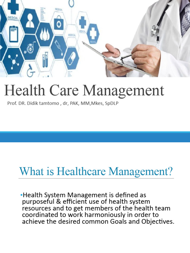 Healthcare Management Introduction2020 | PDF | Skill | Health Care