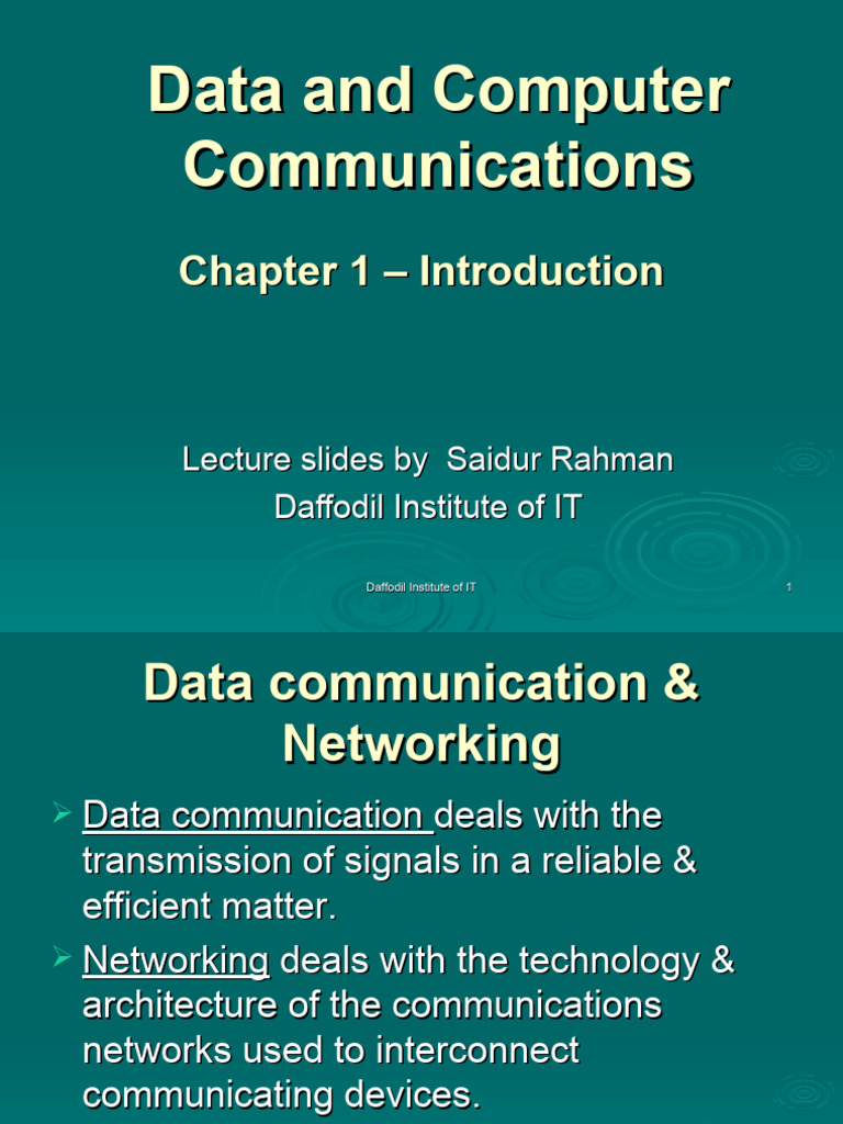 01 Overview | PDF | Computer Network | Local Area Network