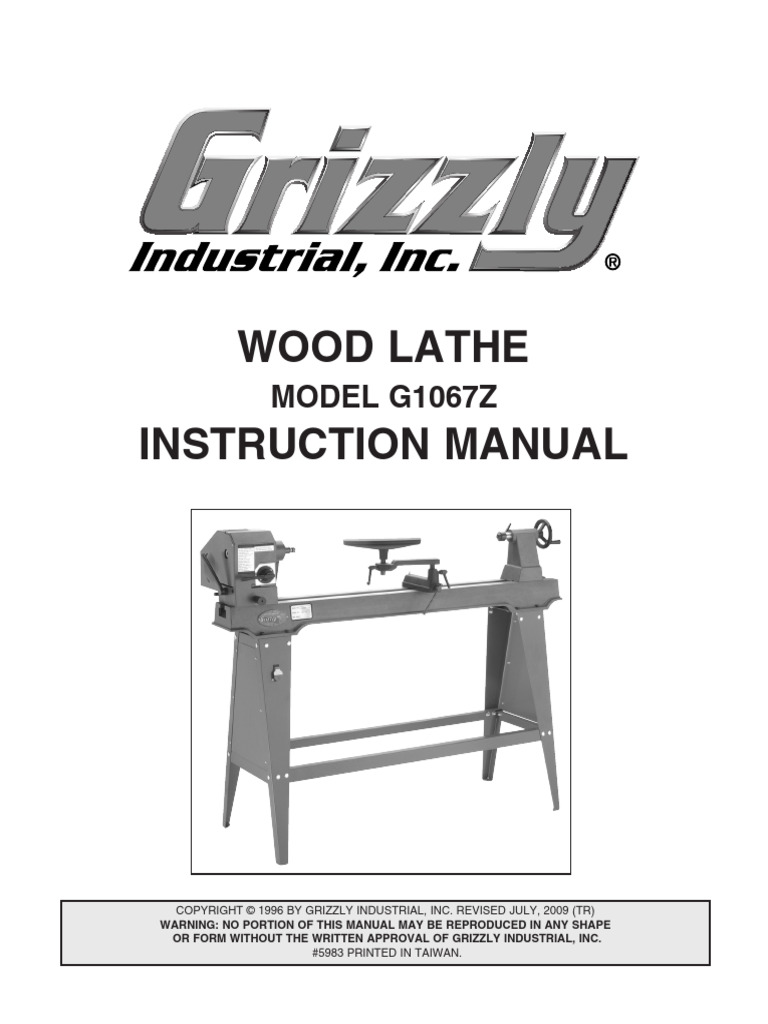 Grizzly Industrial, Inc. | PDF | Screw