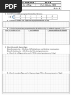 Devoirs Corrigés Maths N°1 S1 1AC Biof - Dyrassa | PDF