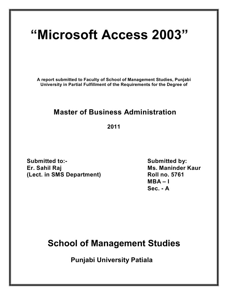 Mis Front Page | PDF