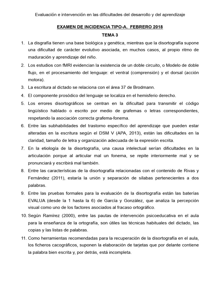 Evaluación de Dificultades de Aprendizaje | PDF | Dislexia | Aprendizaje
