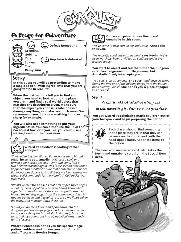 A Recipe For Adventure Low Ink | PDF