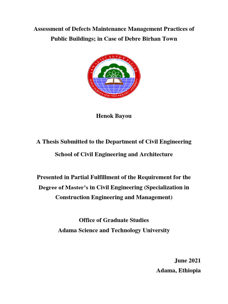 Henok Bayou | PDF | Thesis | Infrastructure