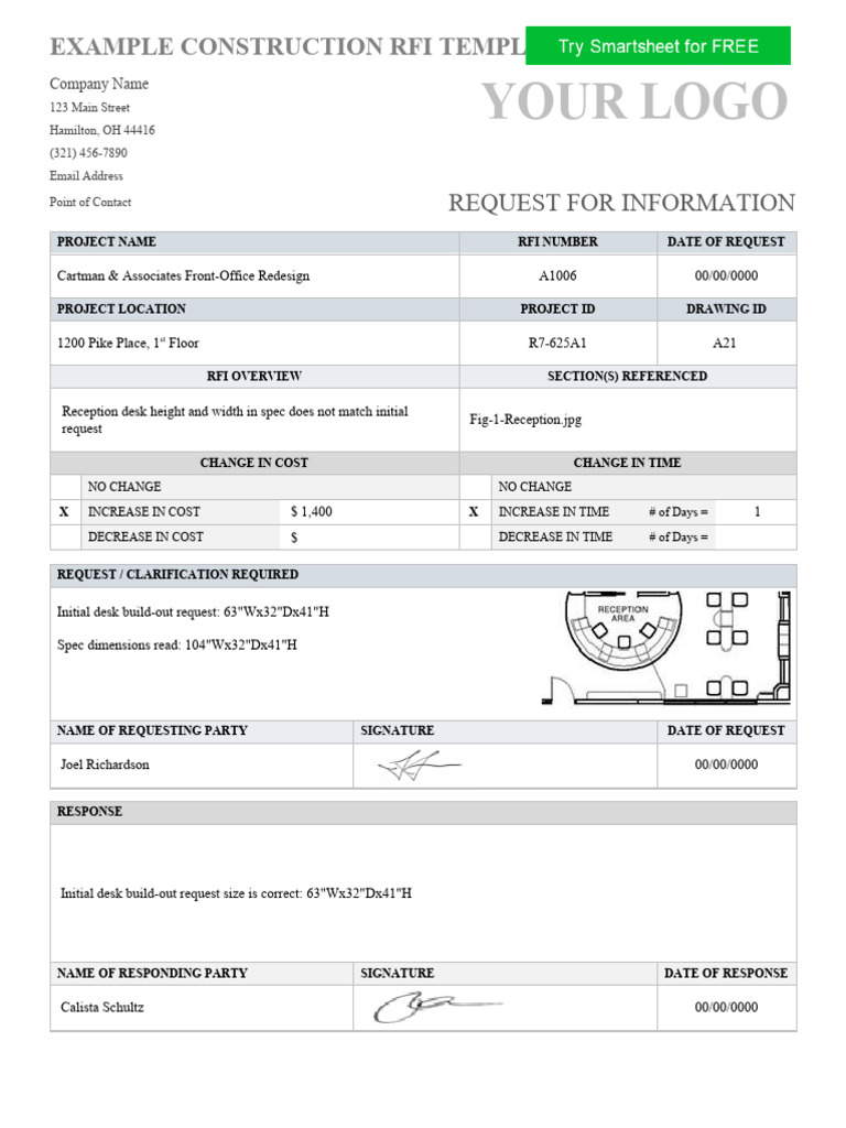IC Example Construction RFI 10770 - WORD | PDF