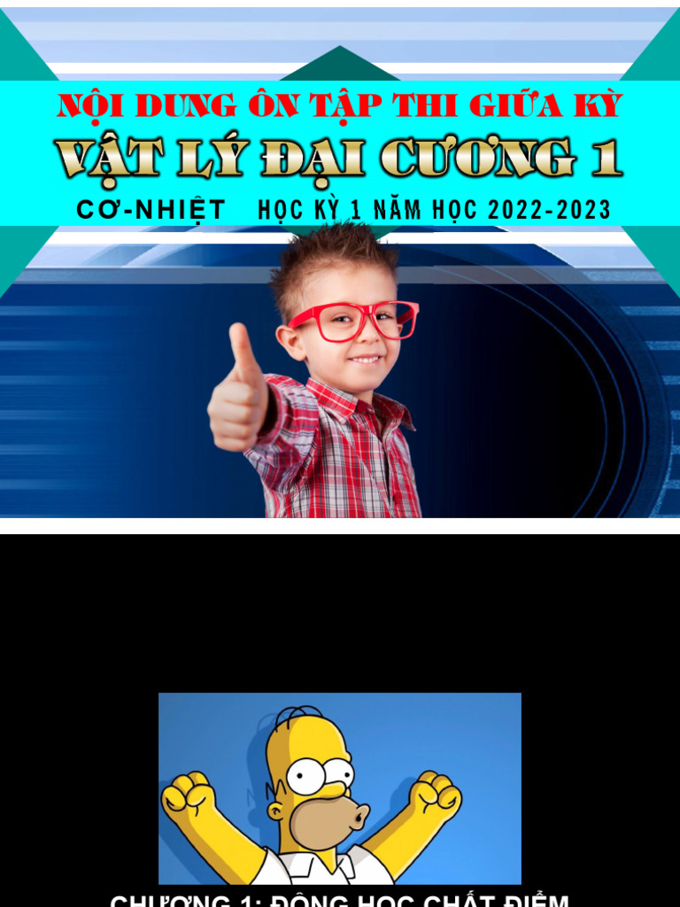 Noi Dung On Tap Thi Giua Ky VLDC 1 HK 1 NH 2022-2023 | PDF