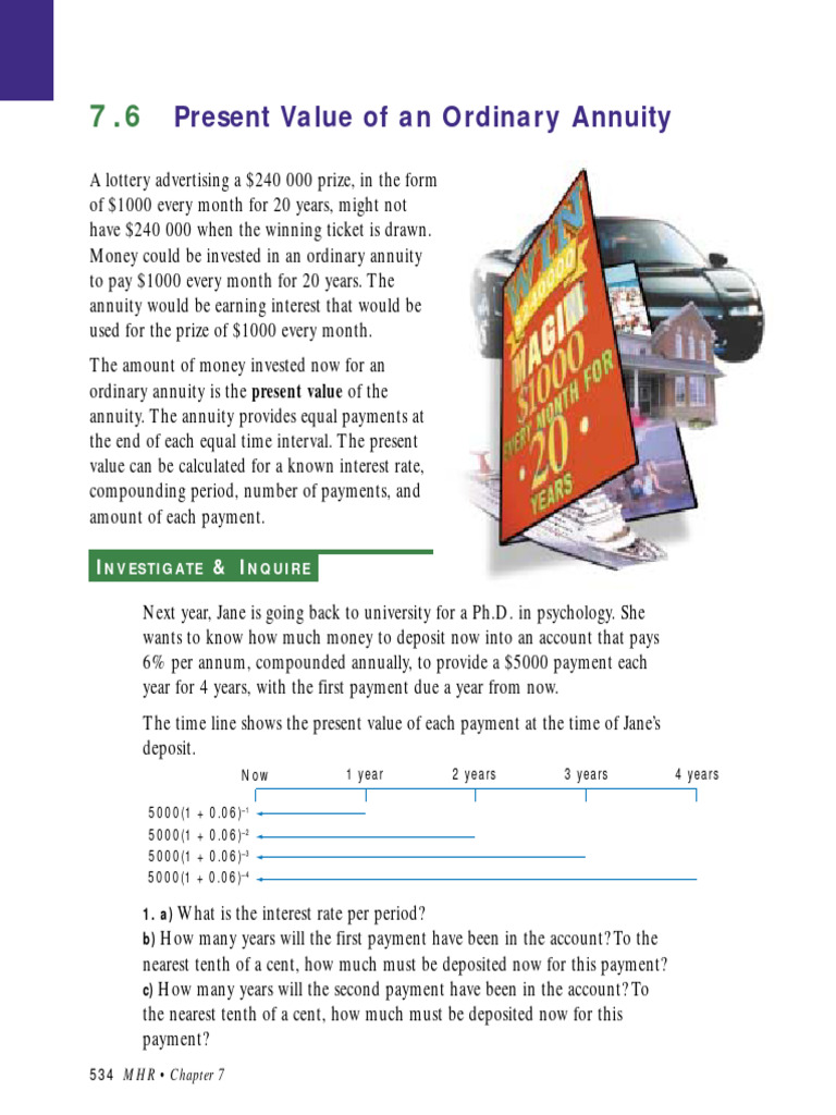 Annuity Problems and Solutions | PDF | Present Value | Interest