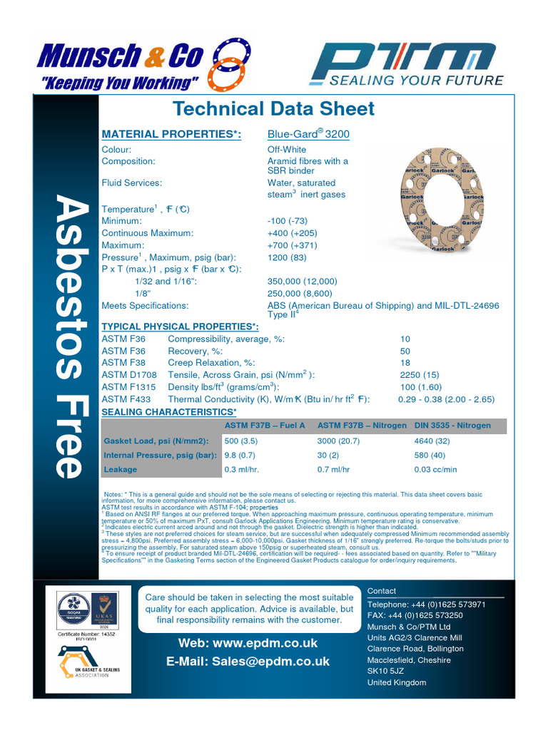 Blue Gard 3200 Data Sheet | PDF | Building Engineering | Physical Sciences