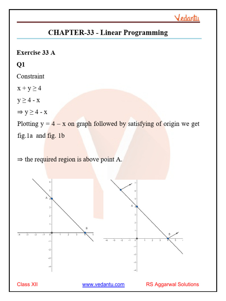 Linear Programming Solutions for Class XII | PDF | Mathematical Optimization | Mathematical Analysis