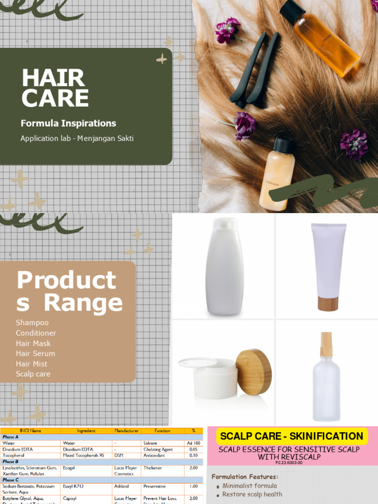 Natural Scalp Care Formulation Guide | PDF | Shampoo | Hair