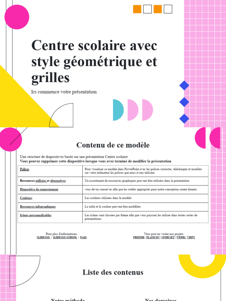 Geometric Style Grids School Center | PDF | Planètes | Jupiter