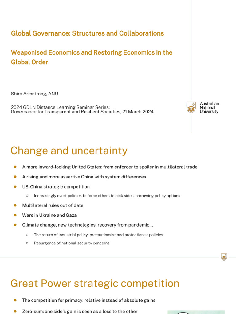 Global Governance Structures and Collaborations | PDF | Most Favoured ...