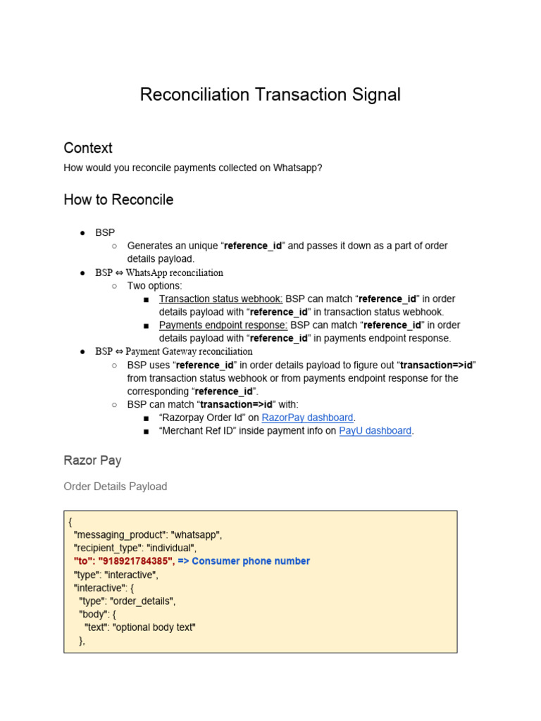 Reconcile Payments | PDF | Financial Technology | Finance & Money ...