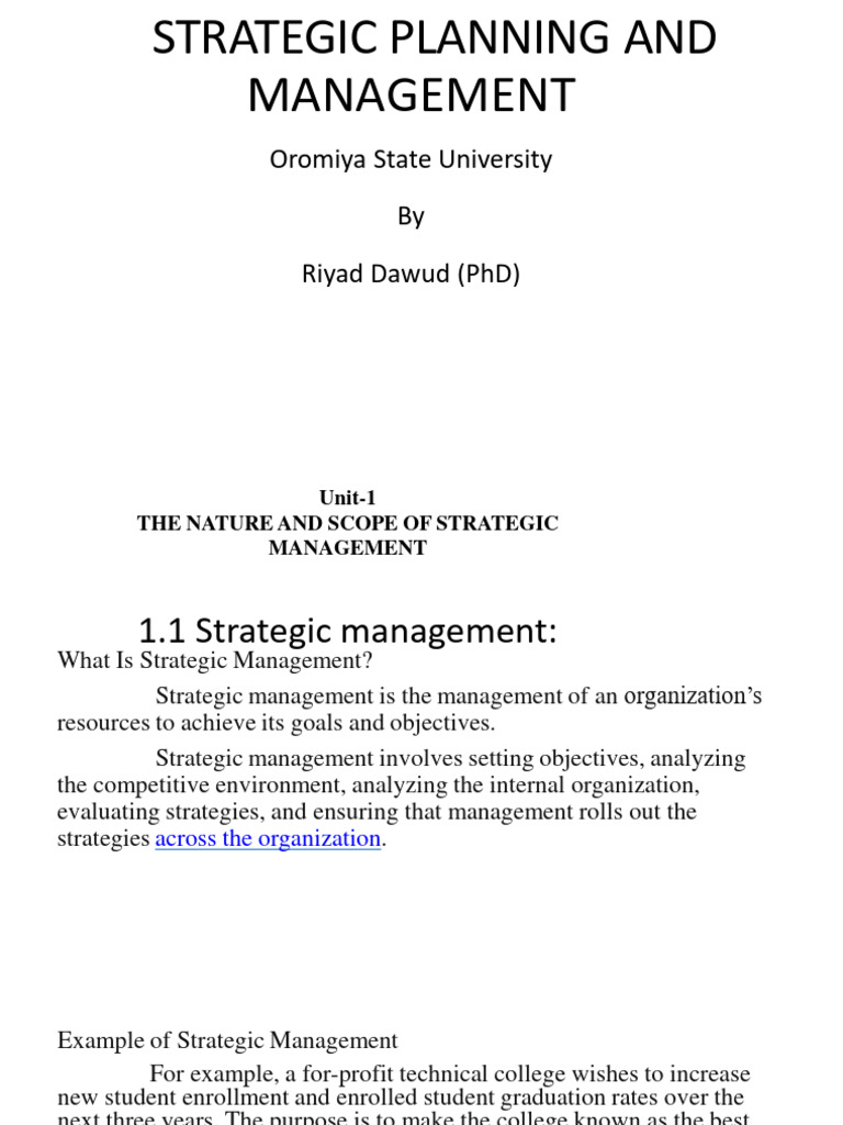 SM Chapter 1-5 | PDF | Strategic Management | Swot Analysis