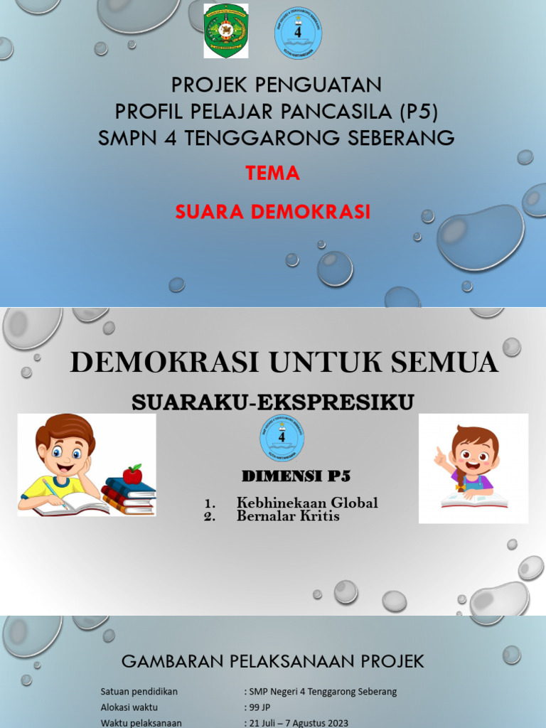 Modul P5 Suara Demokrasi SMPN 4 TGR SBR | PDF
