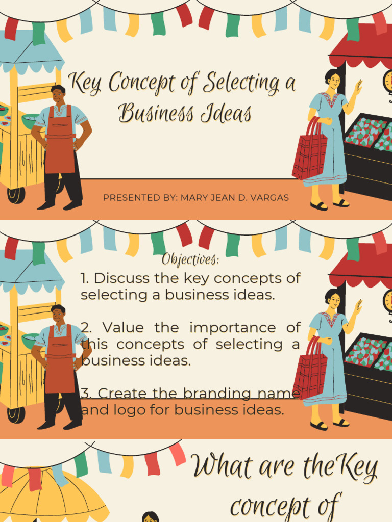 Key Concepts of Selecting A Business Ideas New | PDF | Brand | Demand