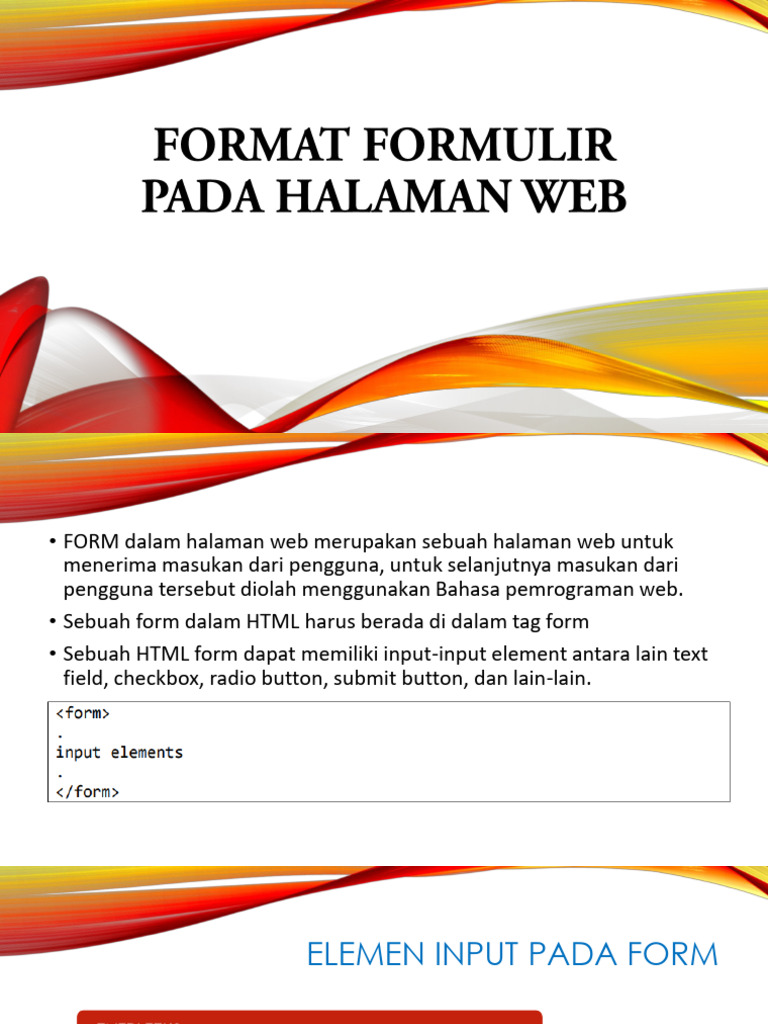 Panduan Lengkap Membuat Form HTML | PDF
