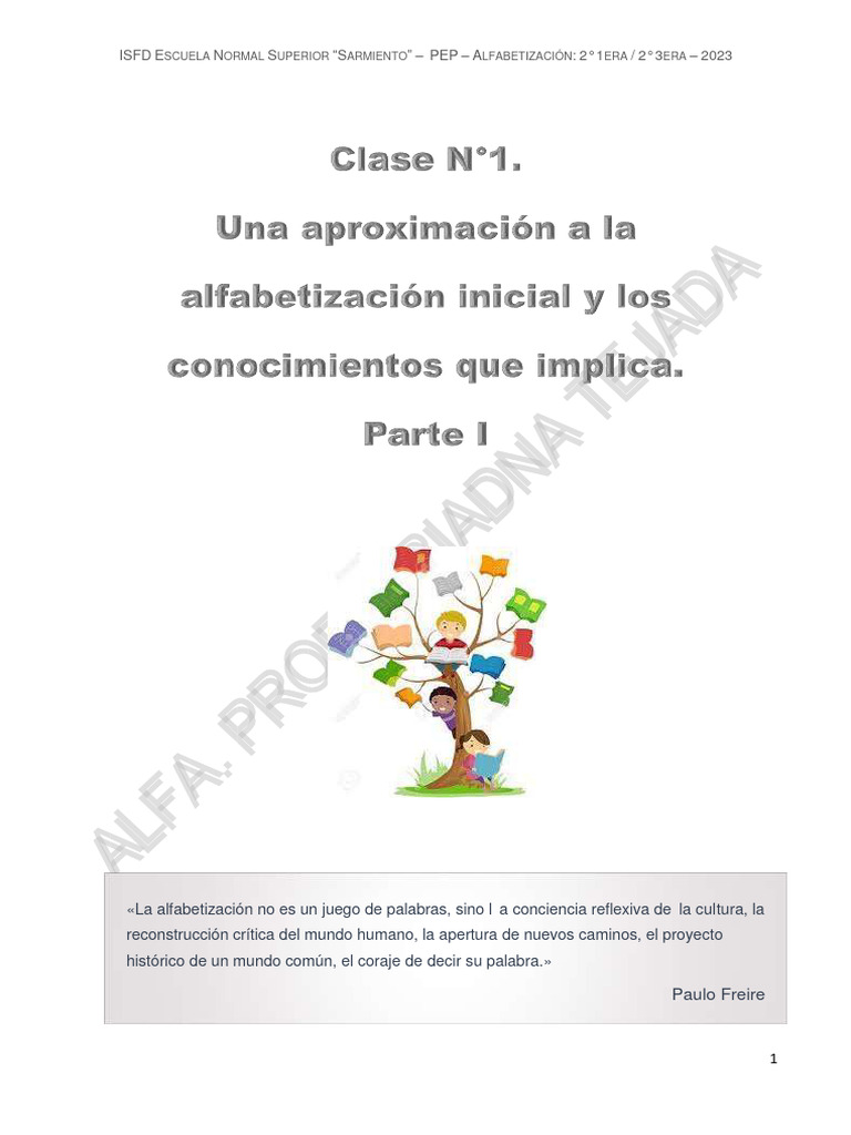 Alfabetización Inicial | Descargar gratis PDF | Literatura | Aprendizaje