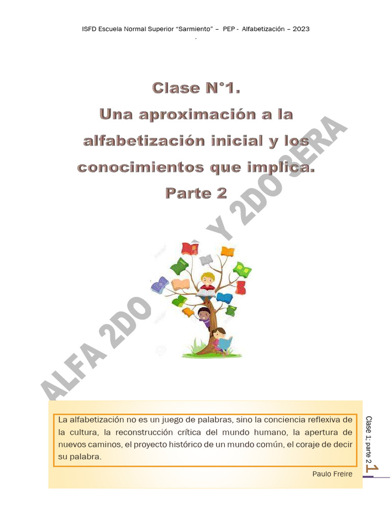 Alfabetización inicial | PDF | Alfabeto | Escritura