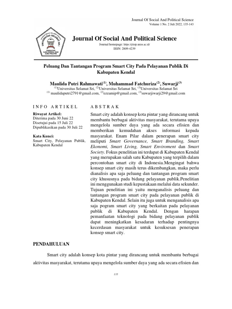 Journal of Social and Political Science | PDF