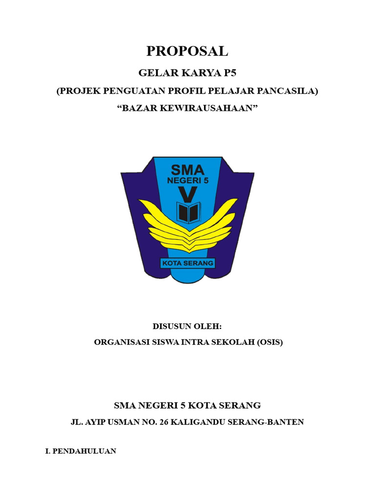 Proposal Kegiatan p5 & Dies Natalis Sman5 | PDF