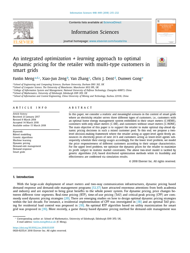 An Integrated Optimization + Learning Approach | Download Free PDF | Demand | Mathematical ...
