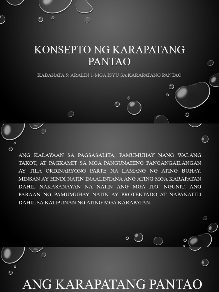 Konsepto NG Karapatang Pantao | PDF