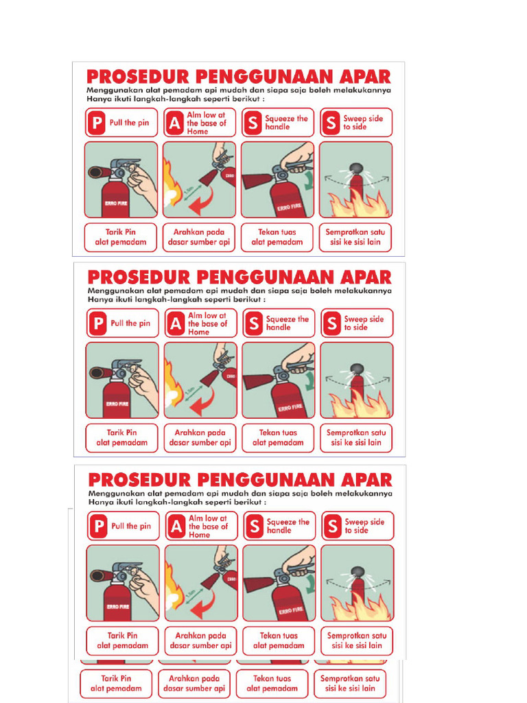 Cara Penggunaan APAR | PDF