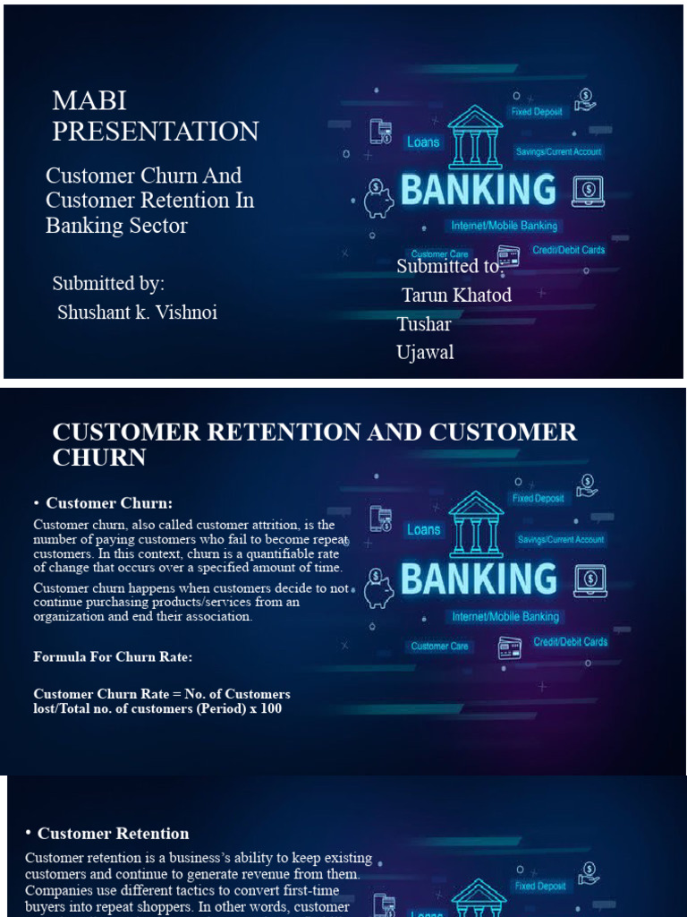 Customer Retention in Banking Tarun Khatod | Download Free PDF ...