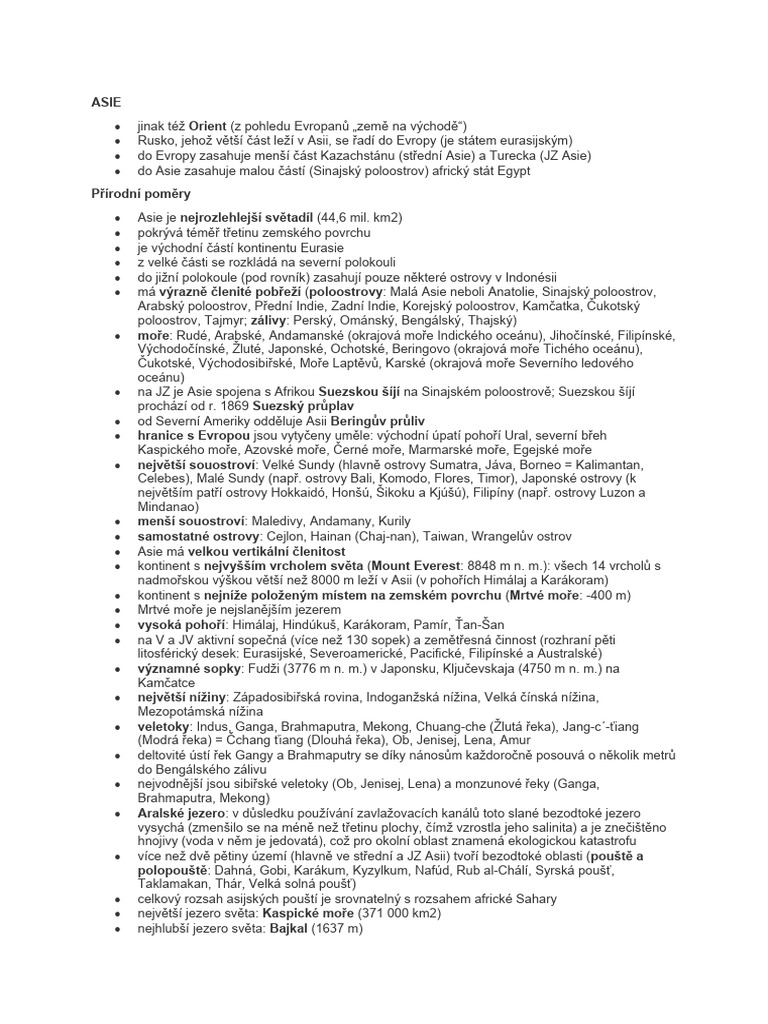 ASIE Zápisky4strany | PDF