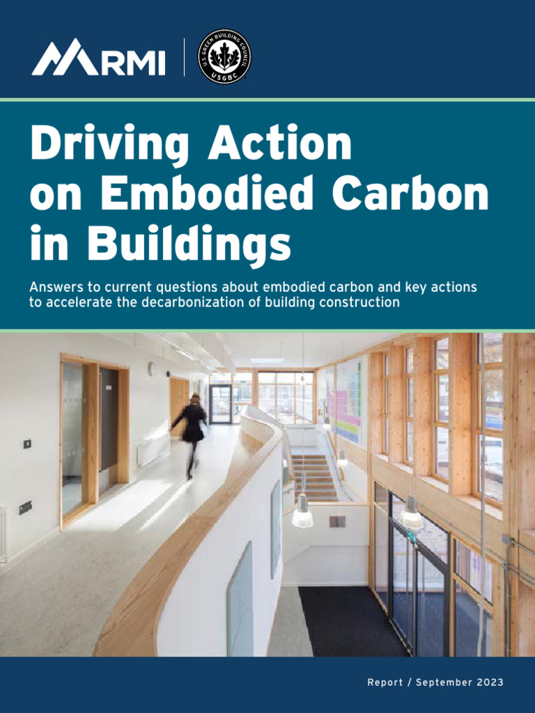 Driving Action On Embodied Carbon in Buildings Report | PDF | Life ...