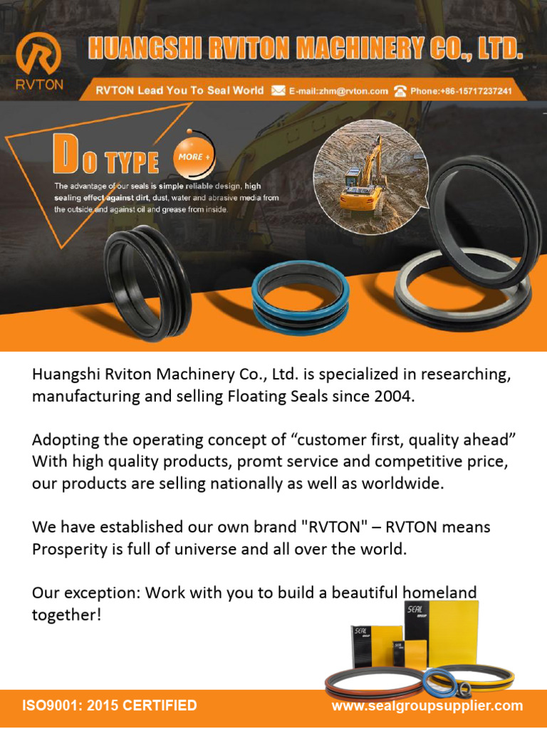 2023 Rvton Floating Seals Catalog | PDF