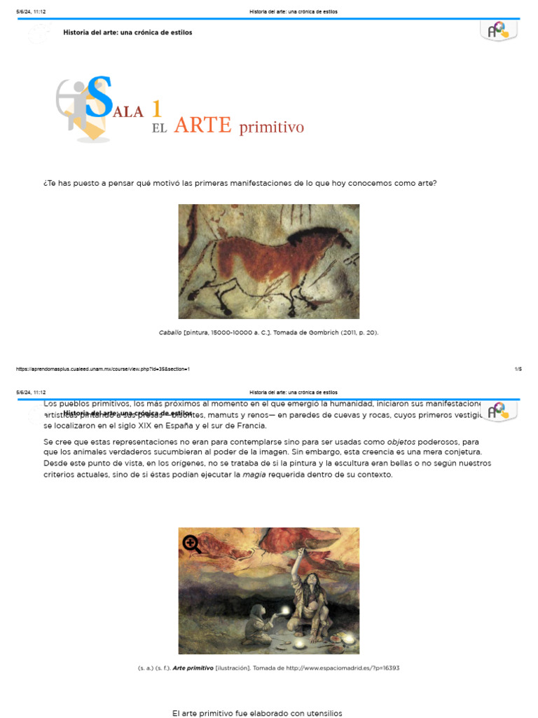 Curso - Historia Del Arte, Tópico - Tema - Tema 1 | PDF | Pinturas ...