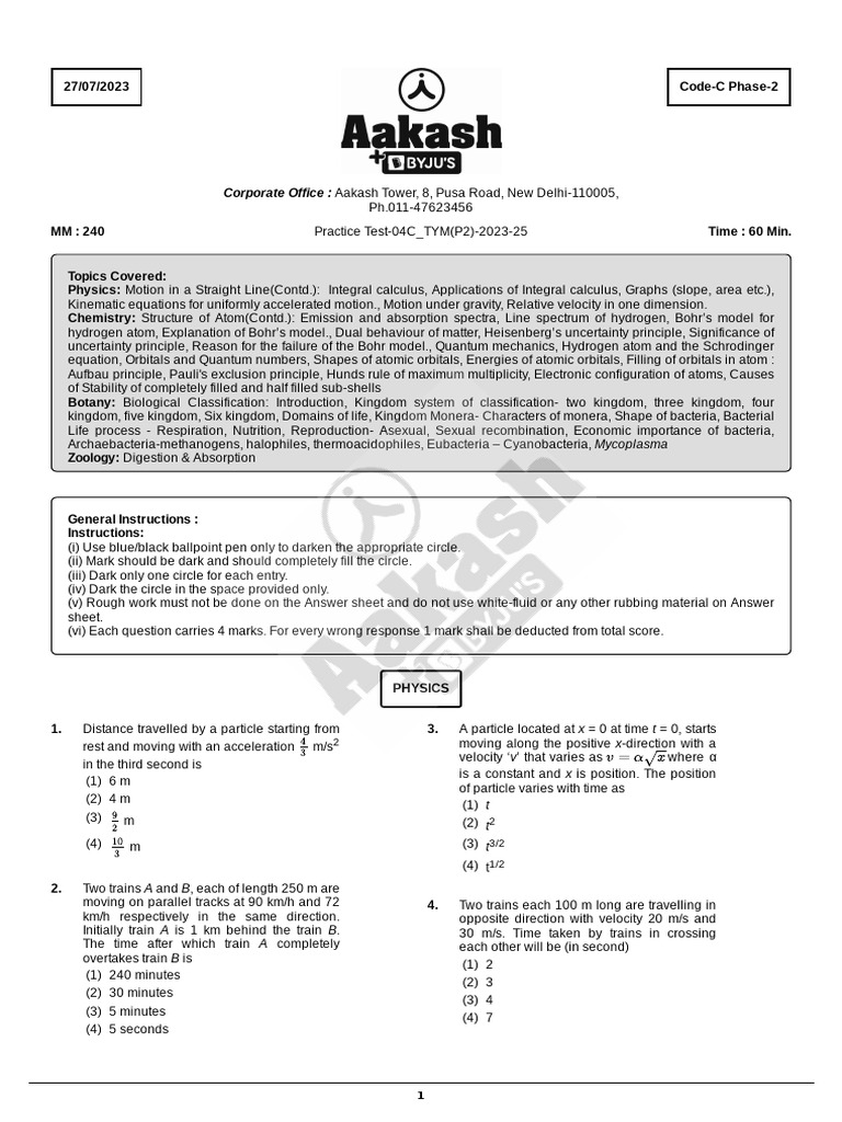 TYM Paper MR02 | PDF | Atomic Orbital | Digestion