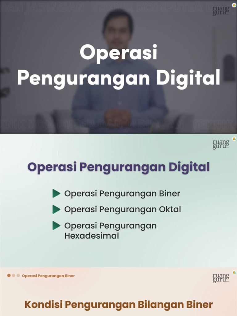 Operasi Pengurangan Digital | PDF