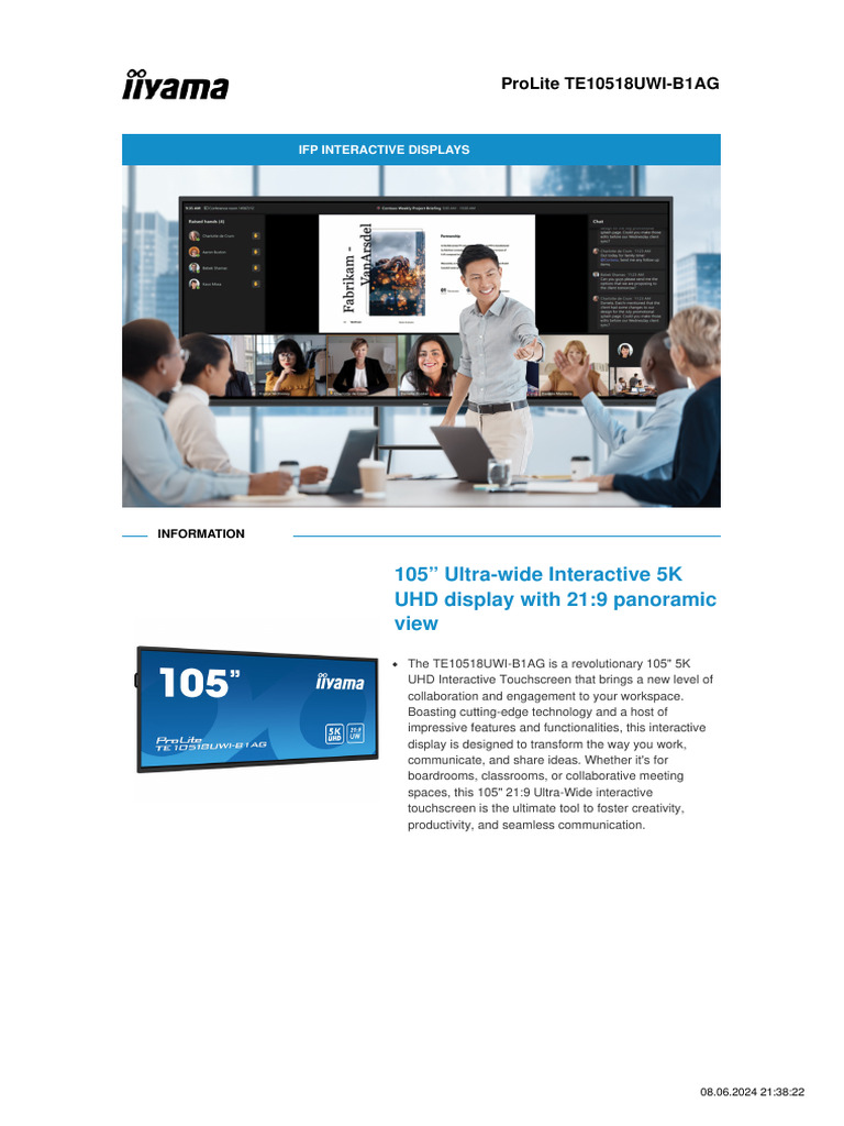 ProLite TE10518UWI-B1AG-en | PDF | Touchscreen | Usb