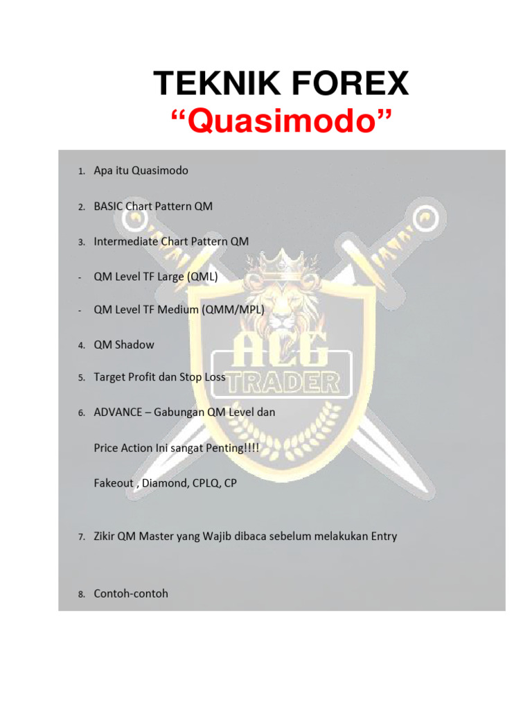 Teknik Forex “Quasimodo''Qm” | PDF