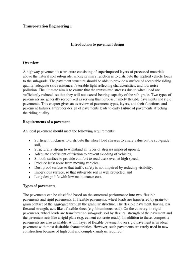 Pavement Design | Download Free PDF | Road Surface | Concrete