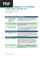 LEED v5 Summary of Changes LEED v4 LEED v41 BDC | PDF | Green Building ...