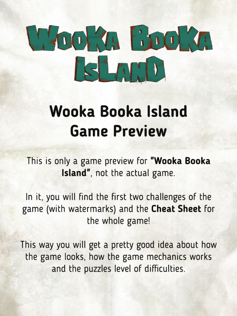 Wooka Booka Island Game Preview | PDF
