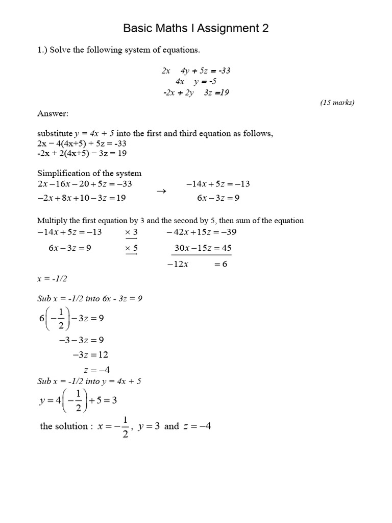 Basic Maths I Assignment 2 Answer | PDF | Trigonometric Functions ...