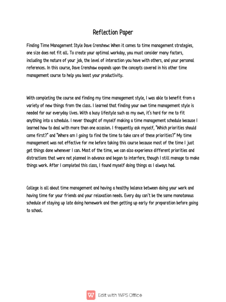 Optimize Your Time Management Style | PDF