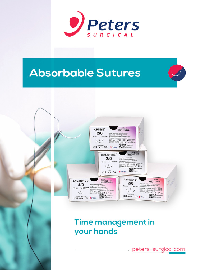 Brochure Sutures Resorbables ENG | PDF | Surgical Suture | Surgery
